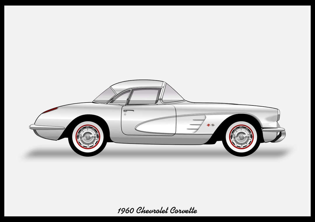 CHEVROLET CORVETTE C1 - Colour Vector File Download - .PDF, .svg, .png ...