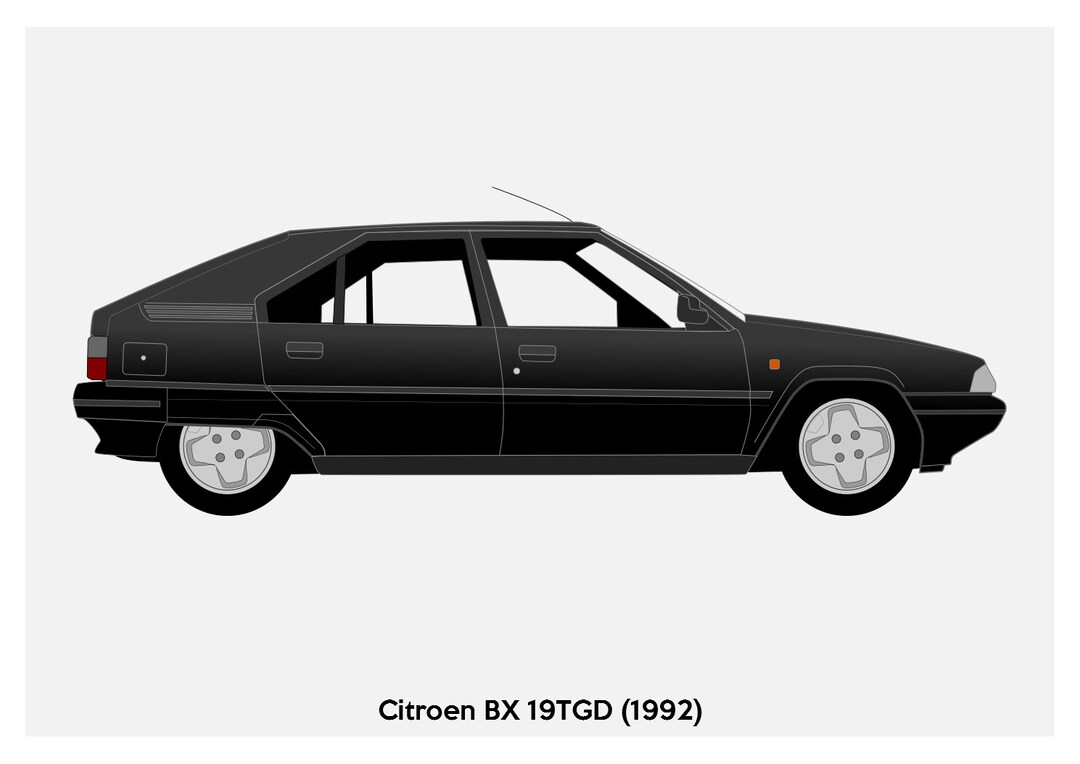 POSTER Citroen BX Vector Art - Etsy