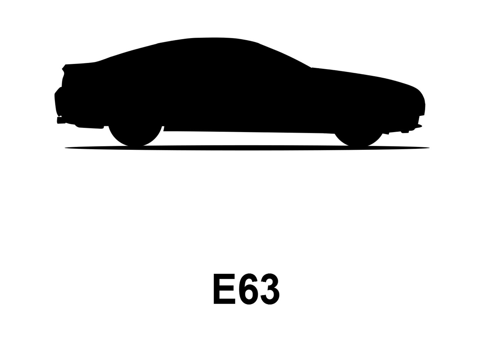 BMW E63 Car Silhouette Vector .SVG .PDF .png | Etsy