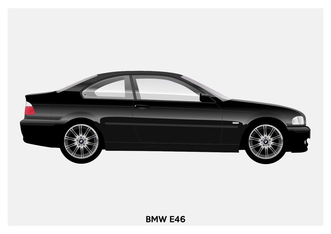 POSTER - BMW E46 Coupe Vector Art - Etsy