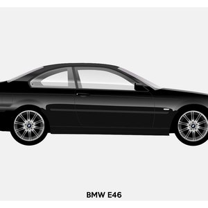 POSTER - BMW E46 Coupe Vector Art - Etsy