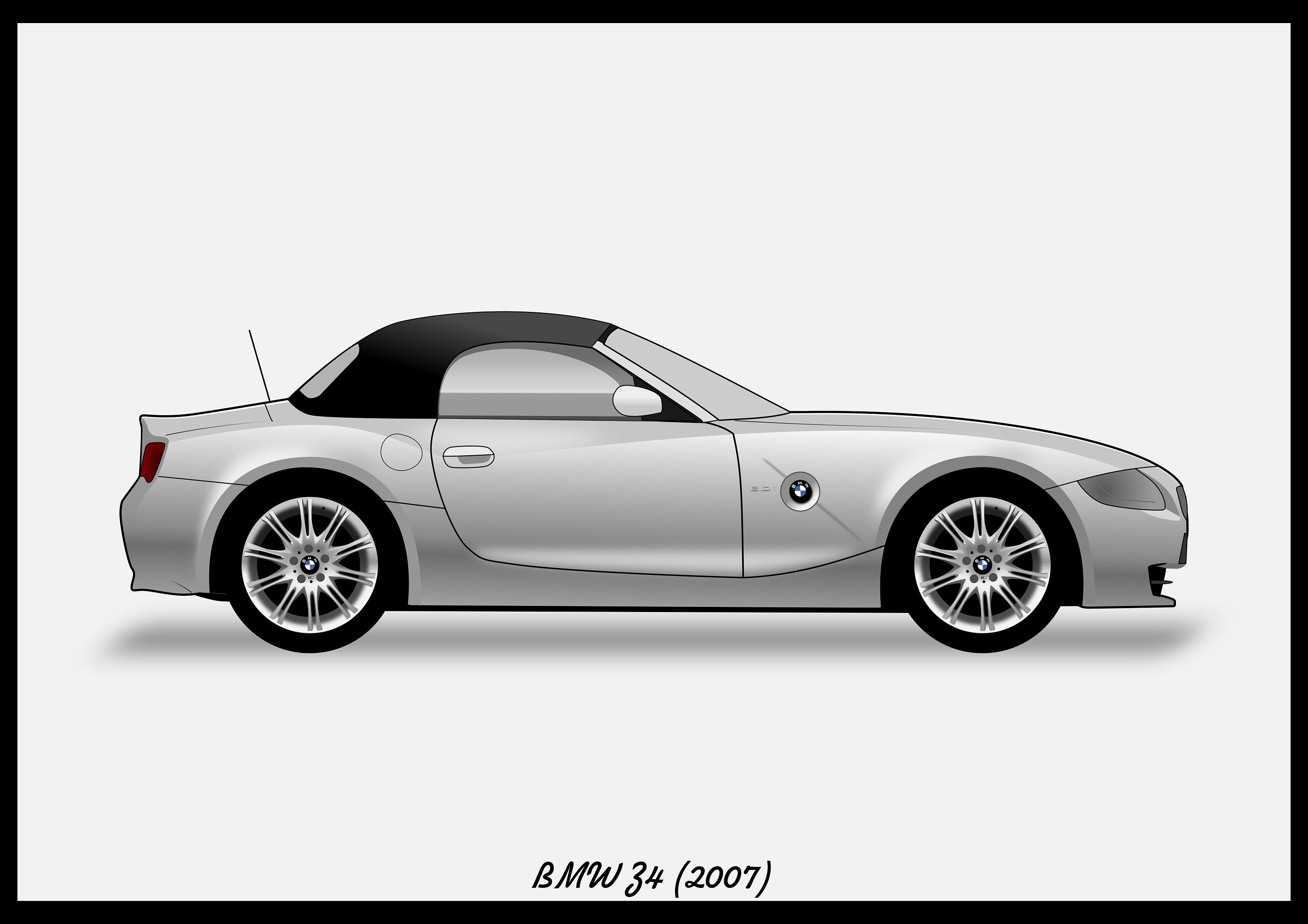 POSTER BMW Z4 Vector Art - Etsy