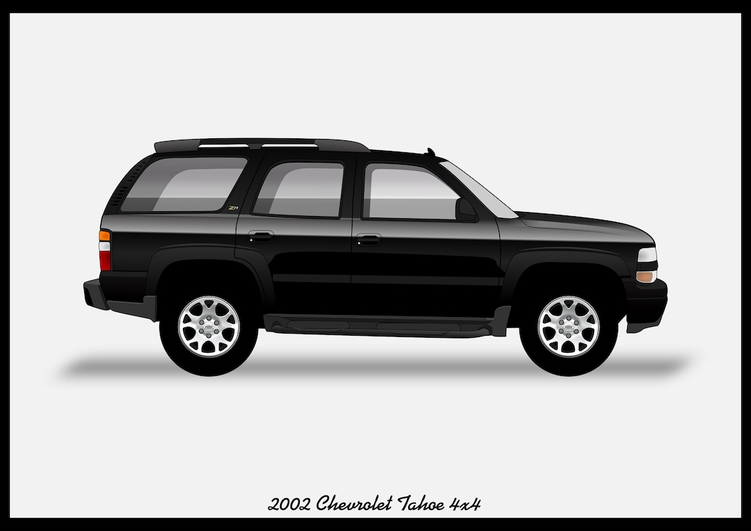 CHEVROLET TAHOE 2002 - Colour Vector File Download - .PDF, .svg, .png ...