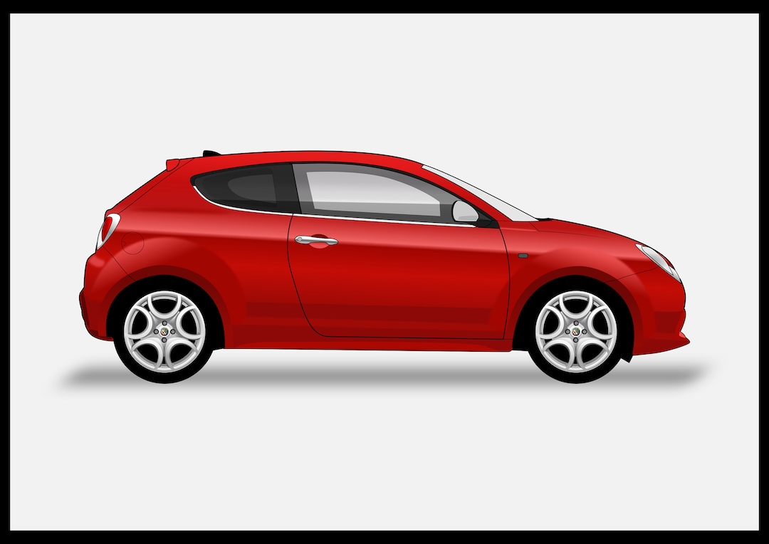ALFA ROMEO Mito - Colour Vector File Download - .PDF, .svg, .png - Etsy
