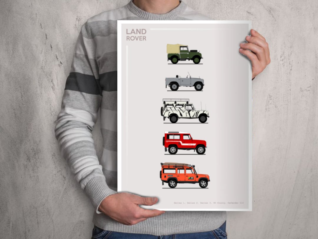 POSTER - LAND ROVER Series Evolution - Colour - Etsy