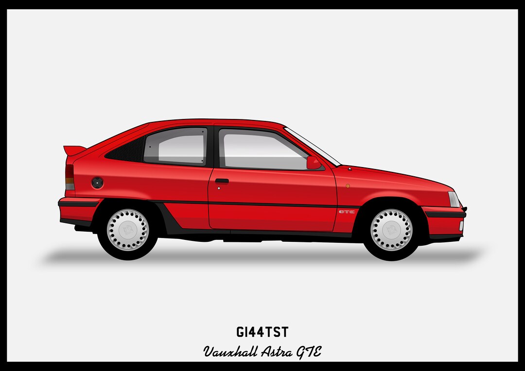 VAUXHALL ASTRA Mk2 Gte - Colour Vector File Download - .PDF, .svg, .png ...