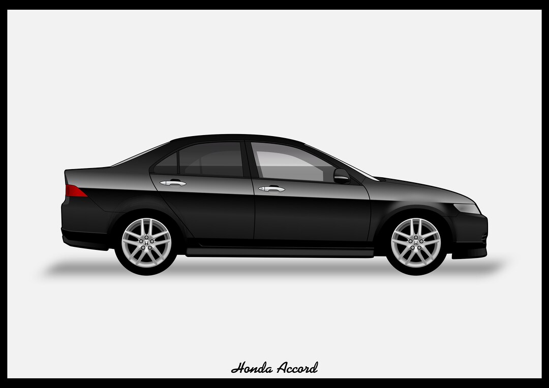 HONDA ACCORD - Colour Vector File Download - .PDF, .svg, .png - Etsy