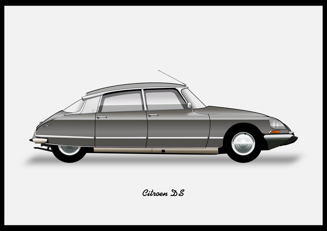 CITROEN DS - Colour Vector File Download - .PDF, .svg, .png - Etsy