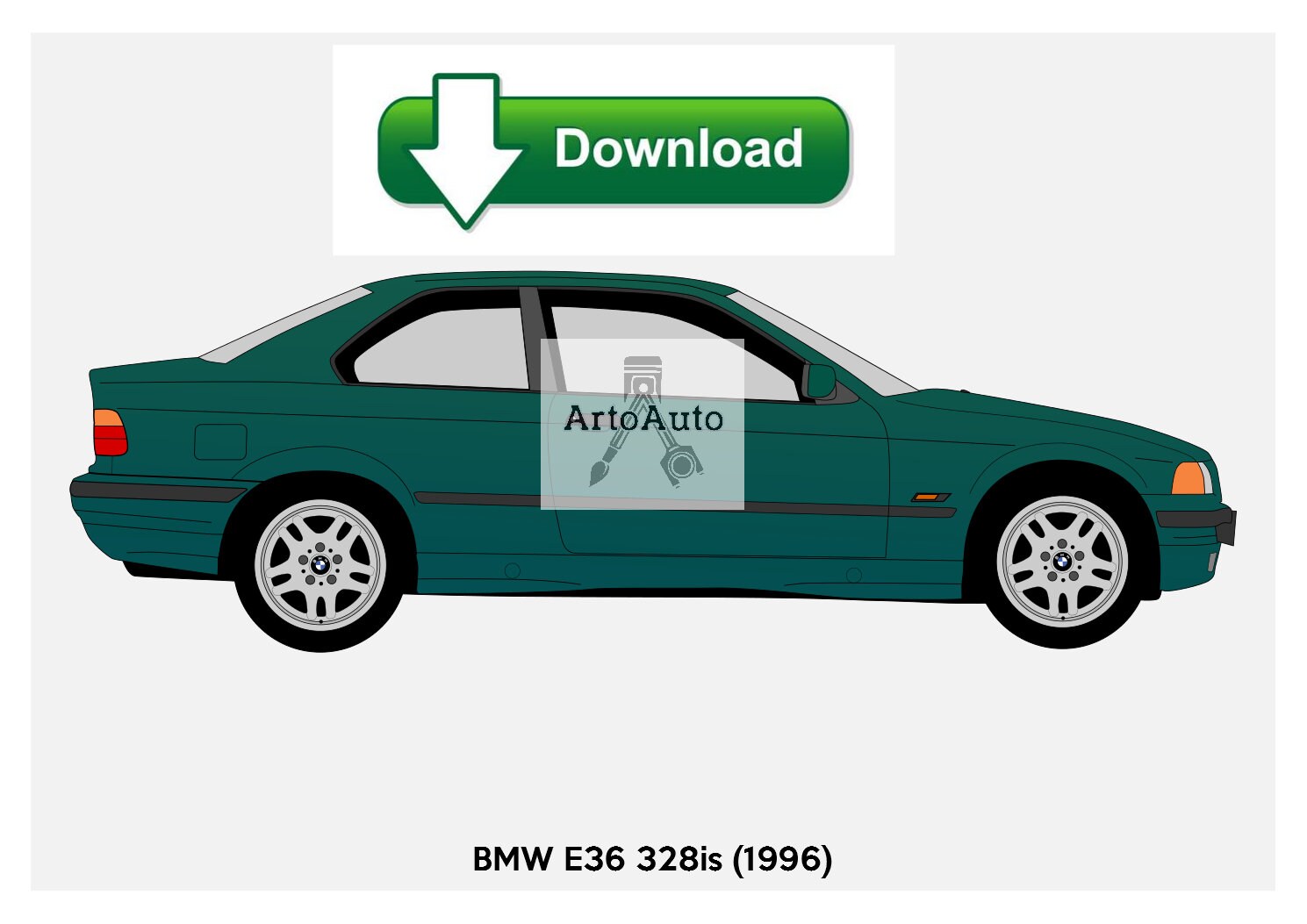 BMW E36 Coupe Colour Vector - .SVG, .PDF, .png - Etsy