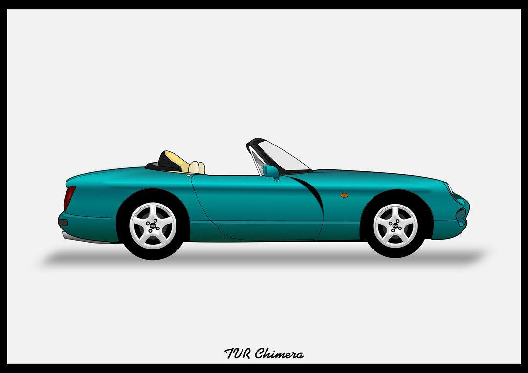 TVR CHIMAERA - Colour Vector File Download - .PDF, .svg, .png - Etsy