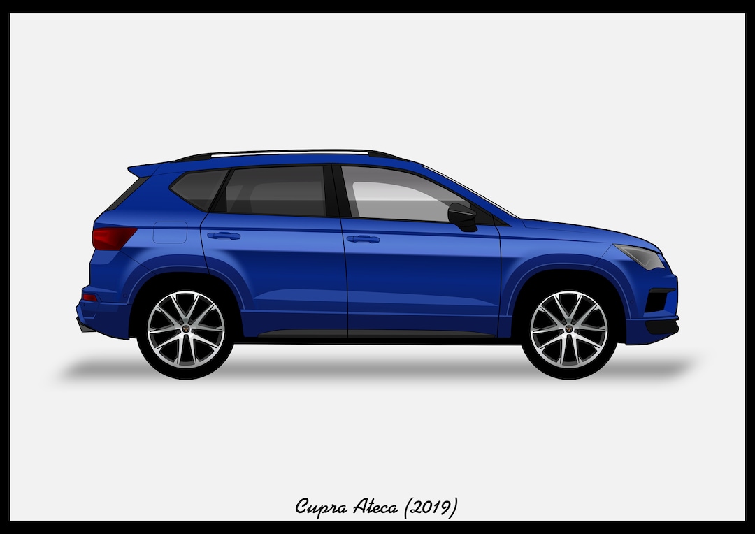 CUPRA ATECA - Colour Vector File Download - .PDF, .svg, .png - Etsy