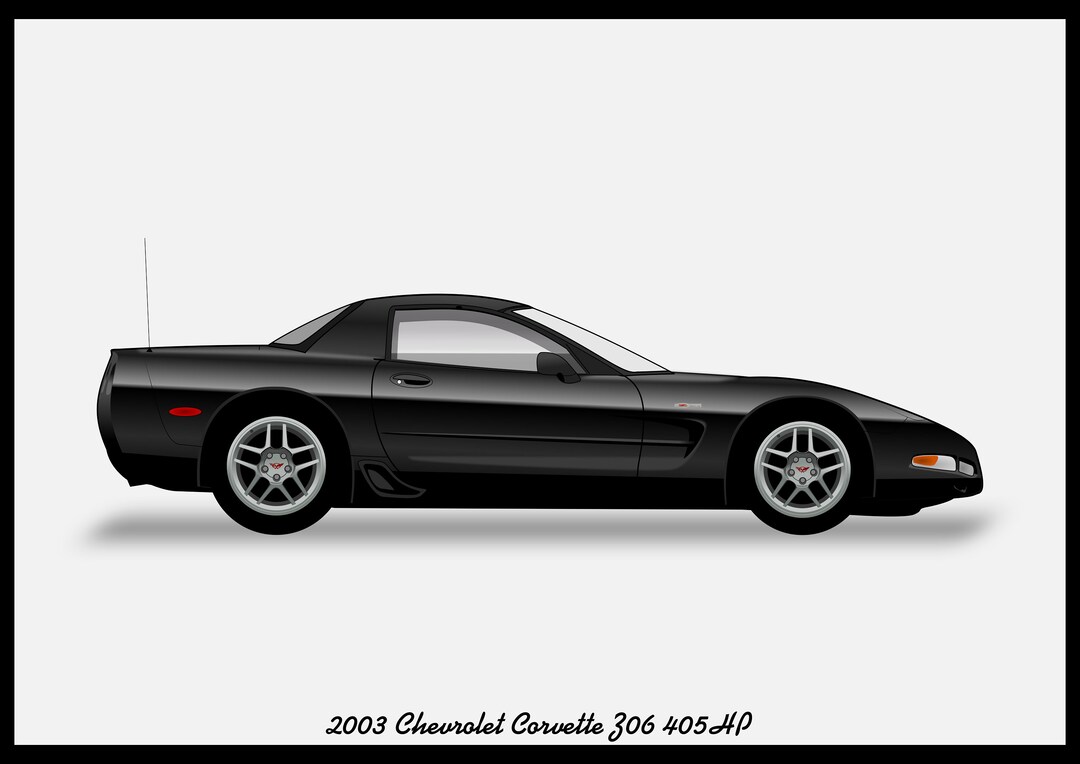 CHEVROLET CORVETTE C5 - Colour Vector File Download - .PDF, .svg, .png ...