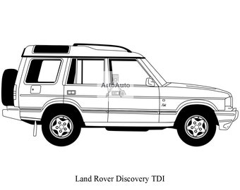 Land Rover Series 2A Outline Vector .SVG .PDF .png | Etsy UK