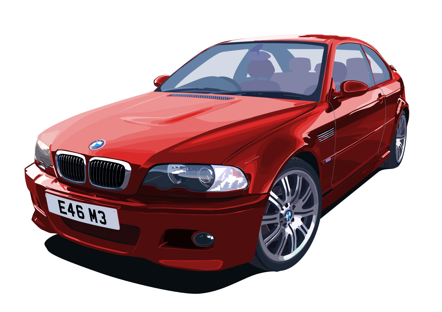 POSTER BMW E46 M3 Vector Art Highly Detailed - Etsy UK