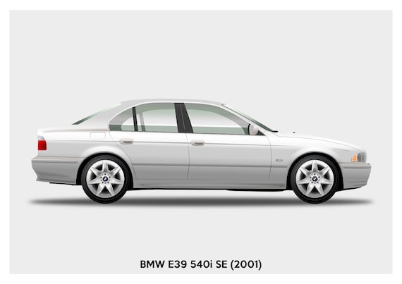 AFFICHE BMW E39 540i Vector Art | Etsy