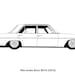 MERCEDES W115 Lowrider Outline Vector - .SVG, .pdf, .png - Etsy