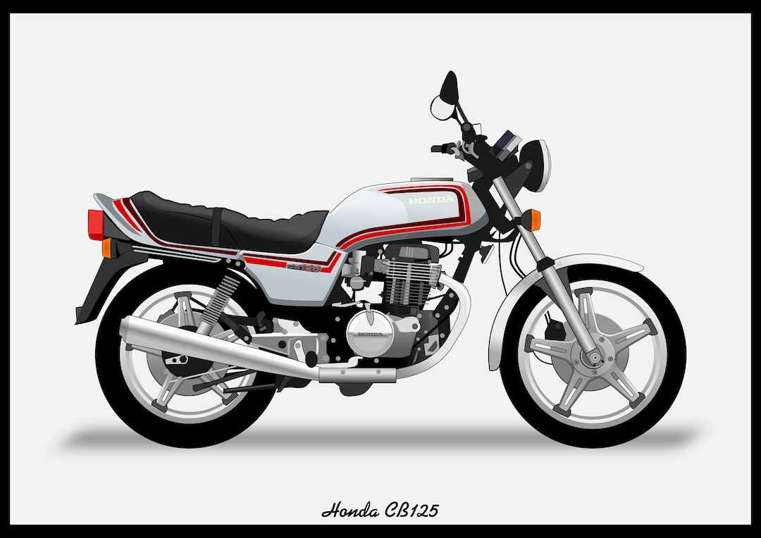 HONDA CB400T Colour Vector File Download .PDF, .svg, .png - Etsy