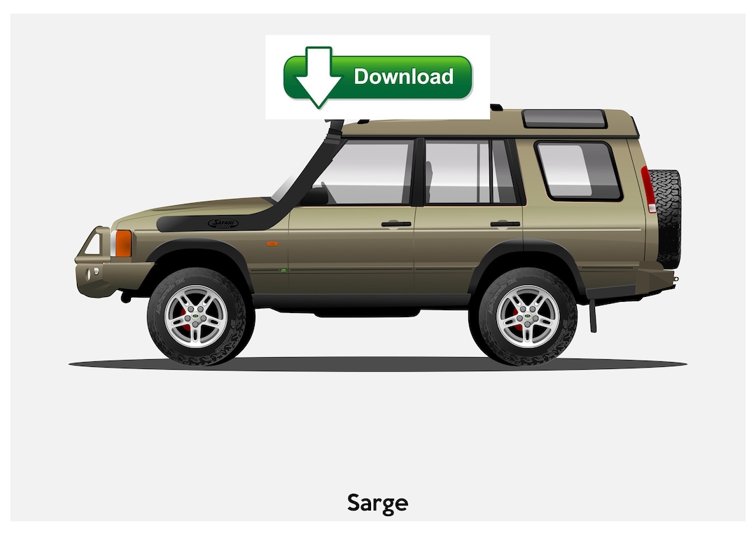 Land Rover Discovery 2 Vector Image - .SVG, .PDF, .png - Etsy