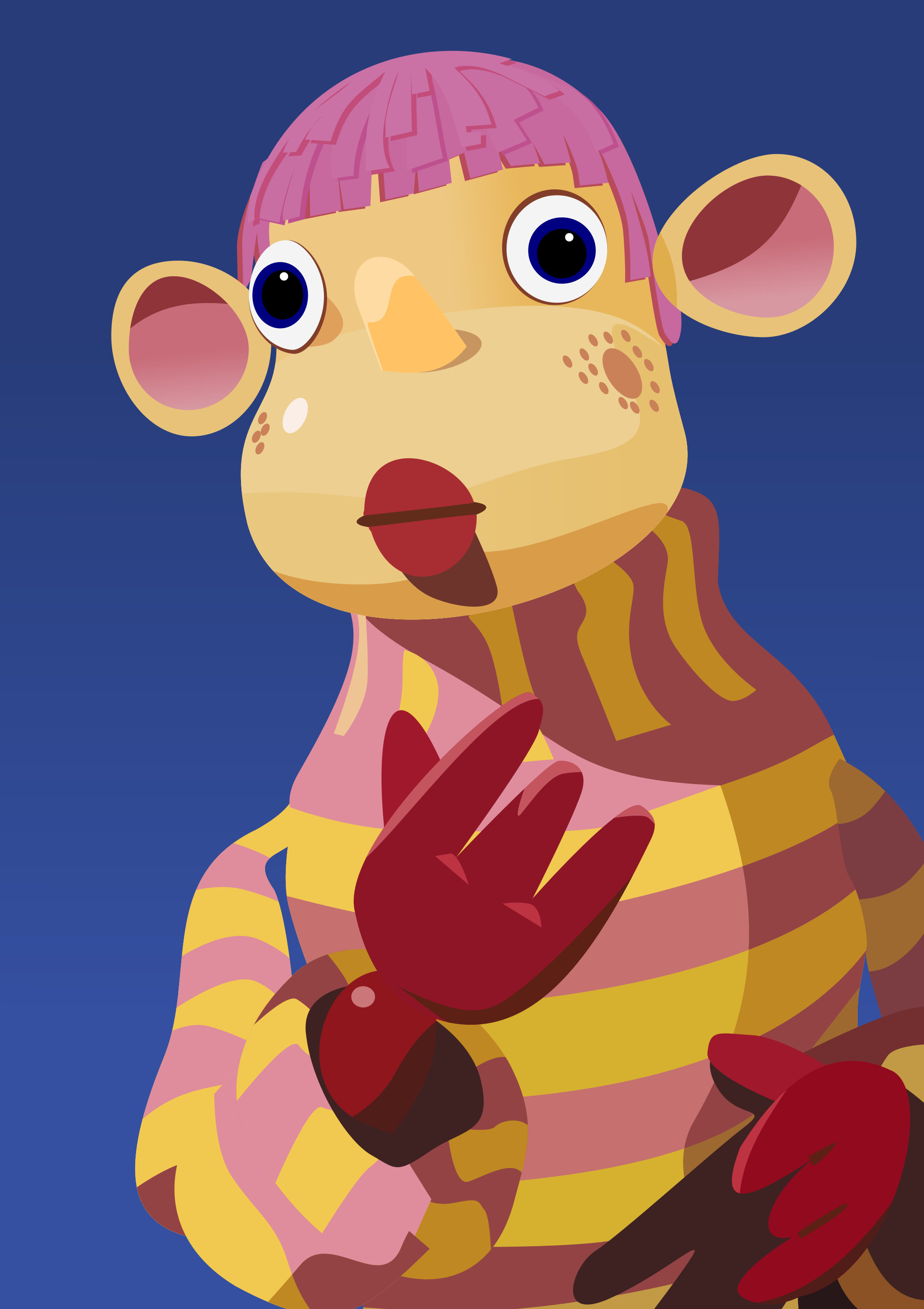 POSTER - POB - (A4 A3 A2 Tailles) Cute Funny 80's Programme Wall Art ...