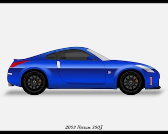 Nissan 350z Vector - Etsy