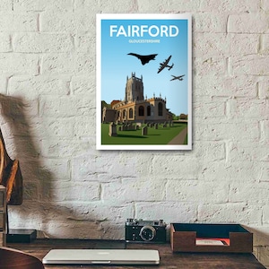 POSTER FAIRFORD A4 A3 A2 Sizes Tourist Travel Planes Art - Etsy