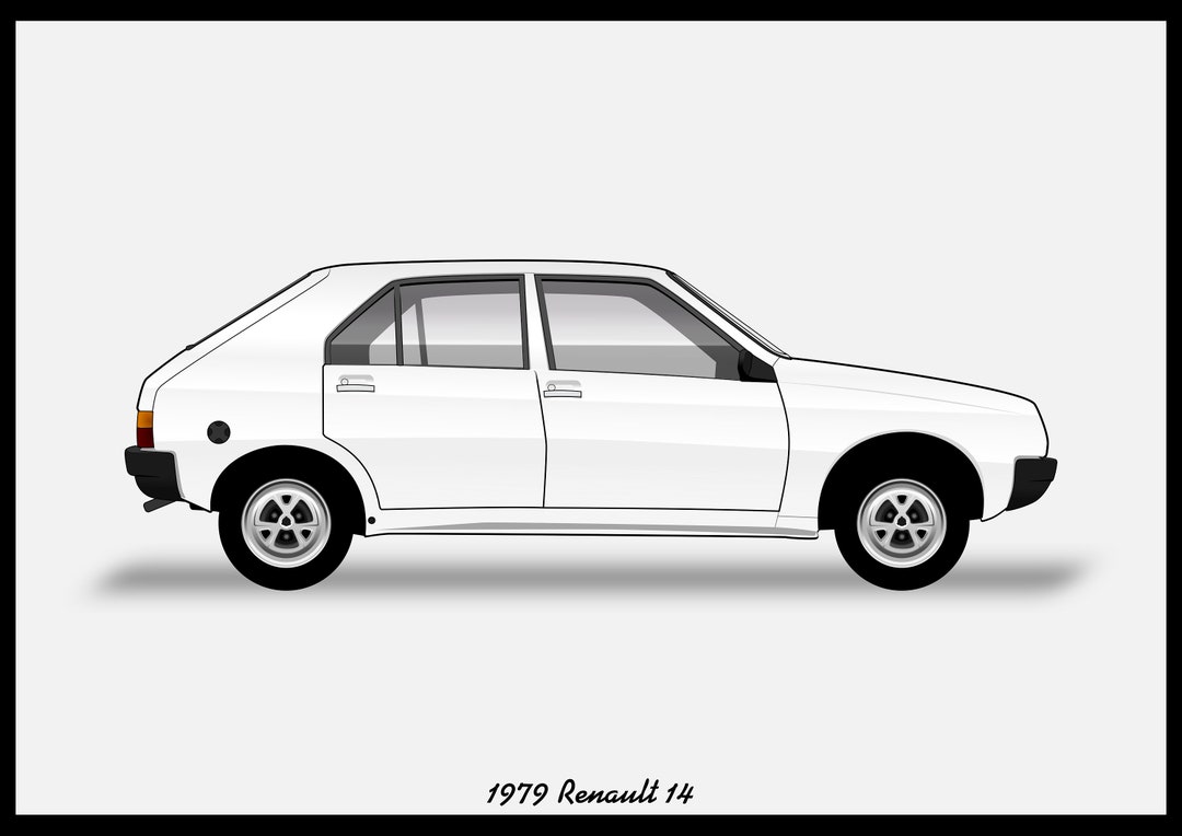 RENAULT 14 - Colour Vector File Download - .PDF, .svg, .png - Etsy