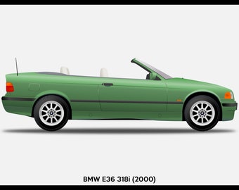 Bmw E36 Vector - Etsy