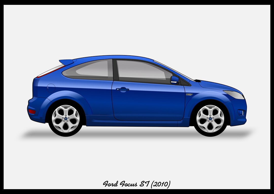 POSTER - FORD Focus ST Vector Art - Etsy
