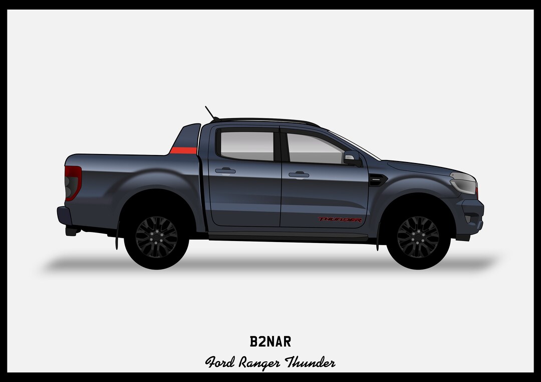 FORD RANGER - Colour Vector File Download - .PDF, .svg, .png - Etsy