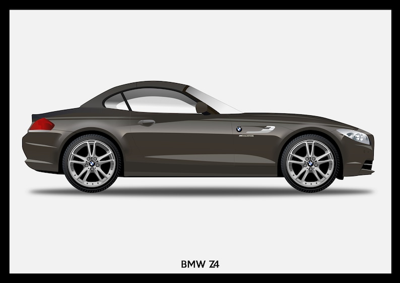 BMW Z4 Mk2 Colour Vector File Download .PDF .svg .png - Etsy