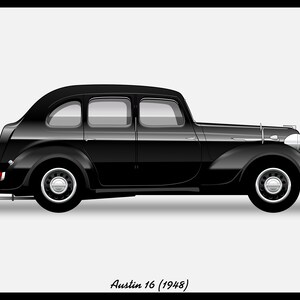 AUSTIN 16 - Colour Vector File Download - .PDF, .svg, .png - Etsy