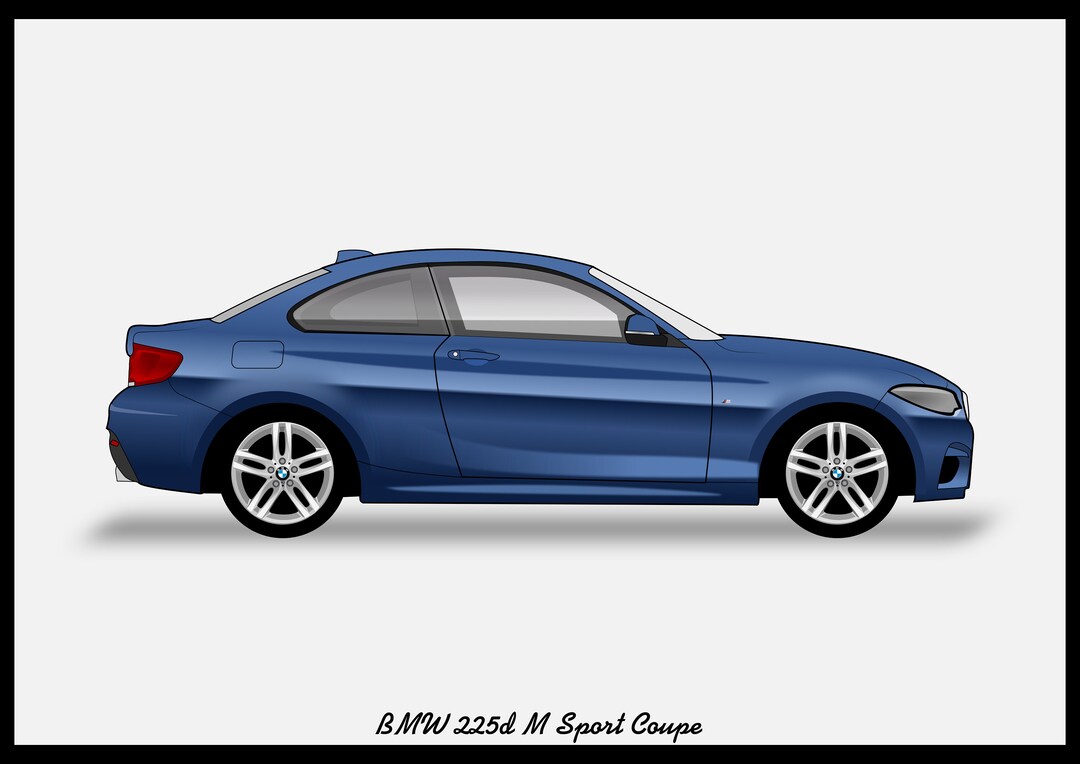 POSTER BMW F22 2 Series Vector Art - Etsy UK