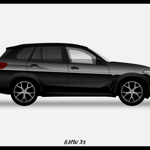 Bmw X5 Vector Svg - Etsy