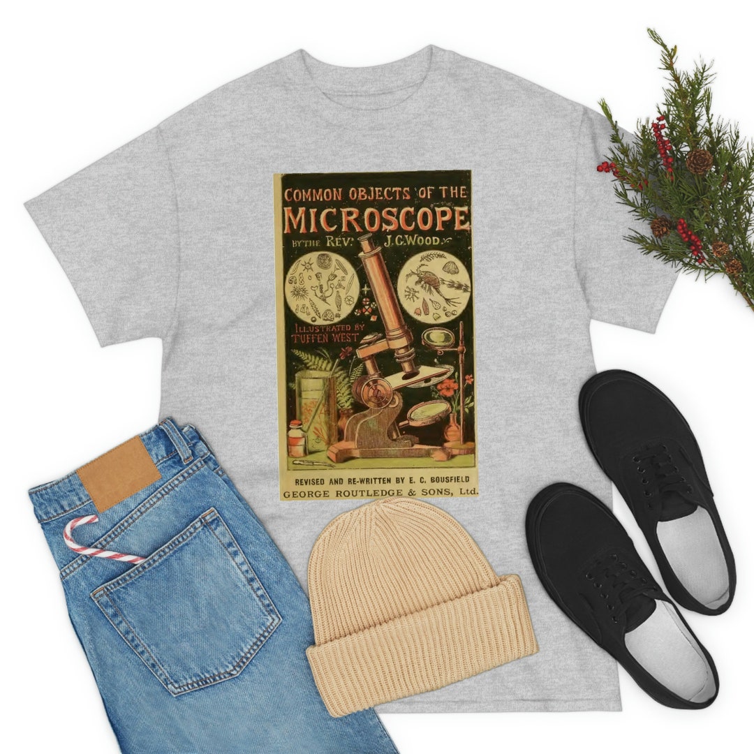 Microscope Science 1800s Book Cover Unisex Heavy Cotton Tee - Etsy UK