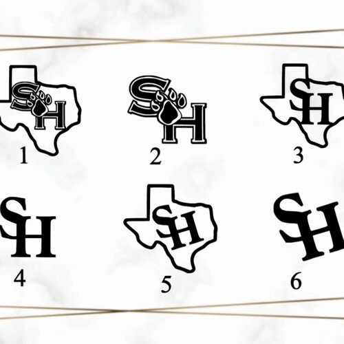 SHSU Decals SHSU Yeti Decal SHSU Cup Decal Laptop Decal - Etsy