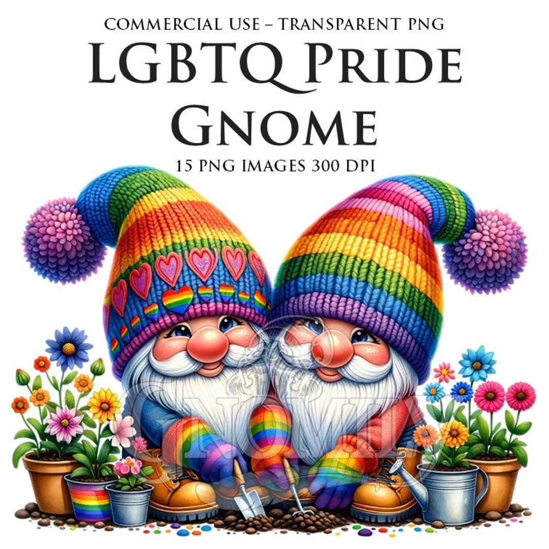 LGBTQ Pride Gnome PNG | 15 High-quality Pngs | Digital Download | Pride ...