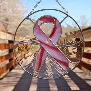 Stained Glass Awareness Ribbon - Etsy