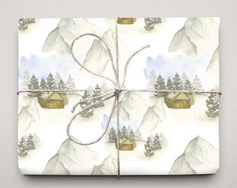 Mountain Wrapping Paper - Etsy