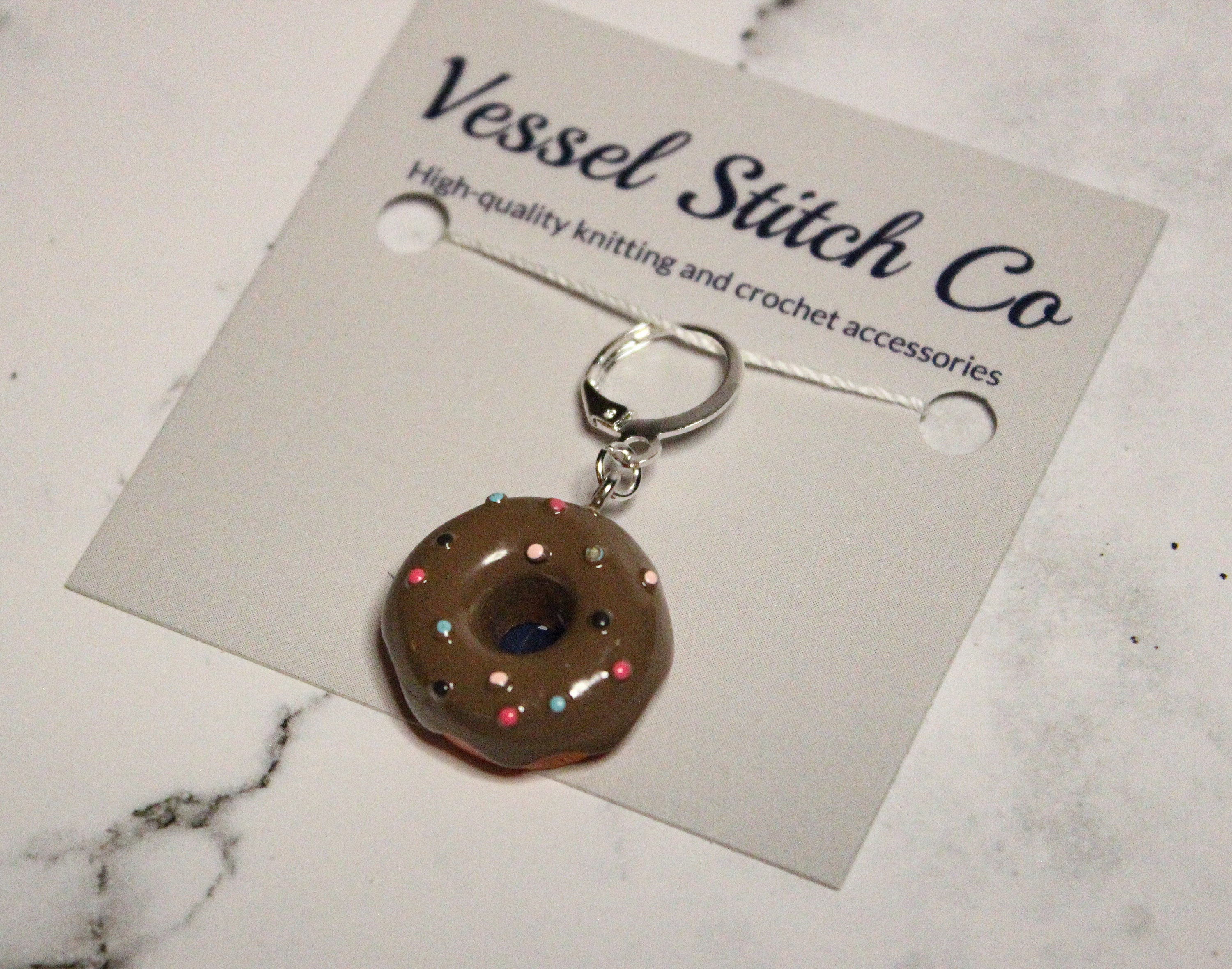 Yummy doughnut stitch marker progress keeper Art & Collectibles ...