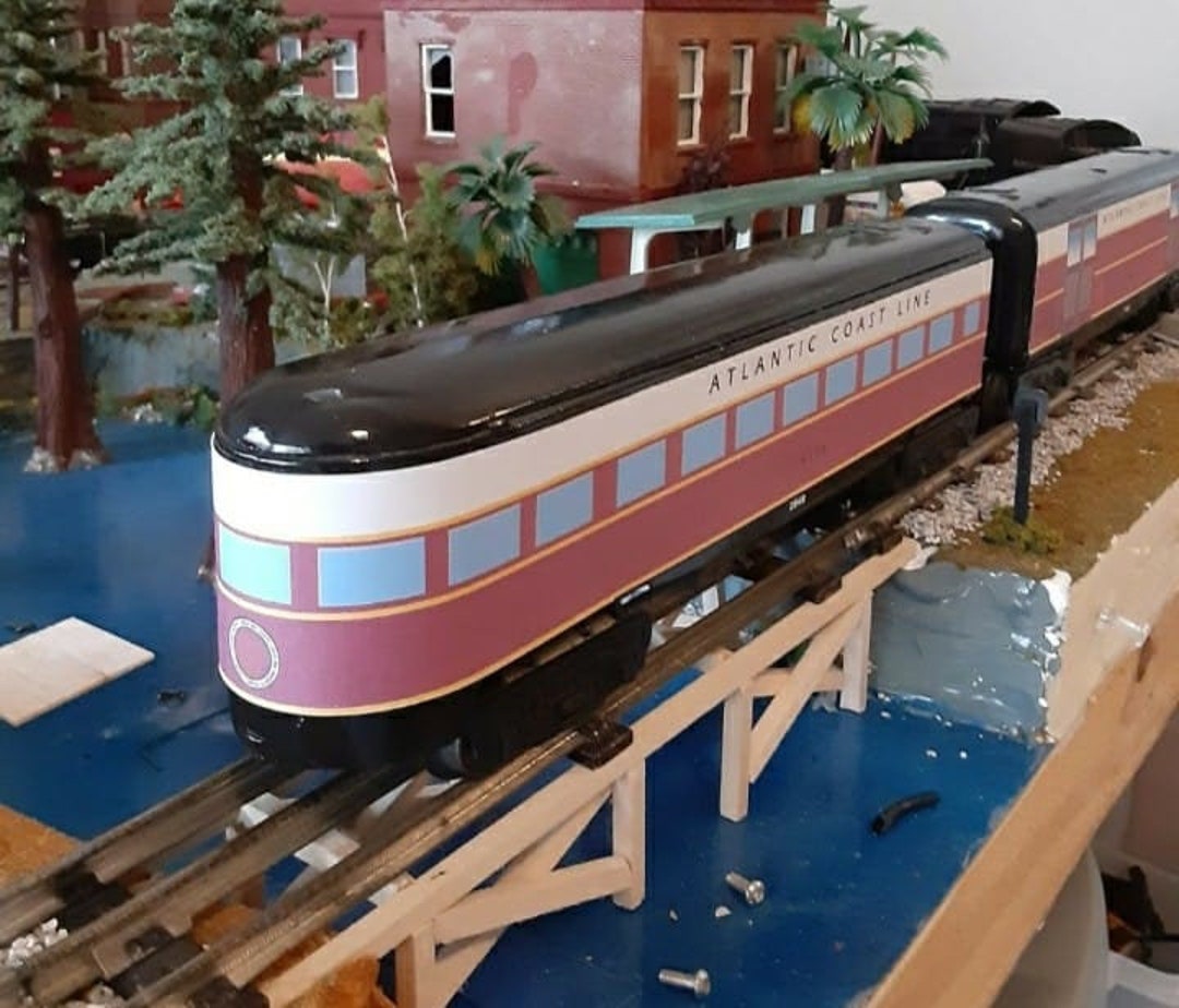 5 New Car Sides for Marx Passenger Cars - Atlantic Coast Line - Etsy