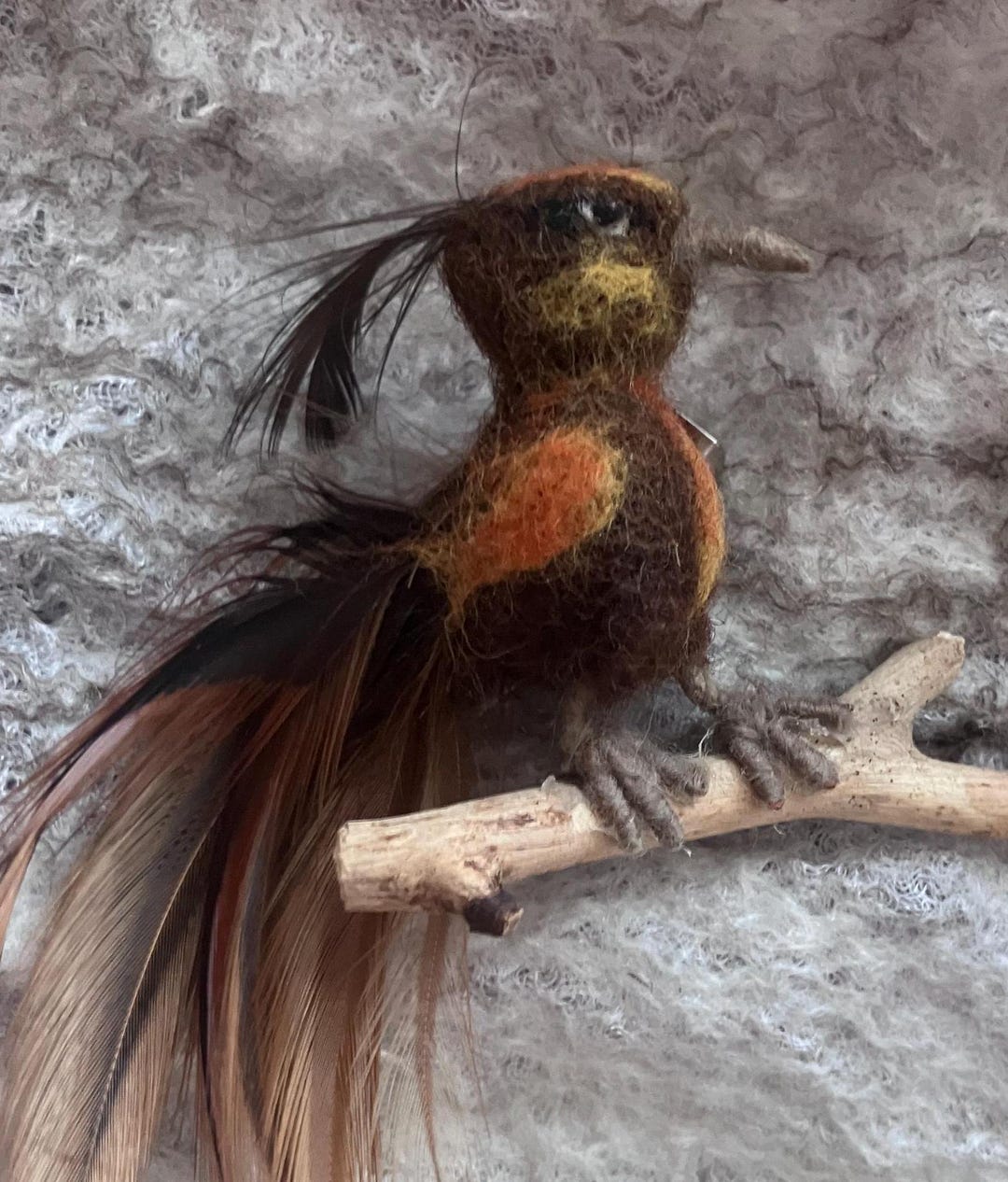 Valentines Day Gift, Bird Brooch, Wool Felt Brooch, Felted Brooch, Felt ...