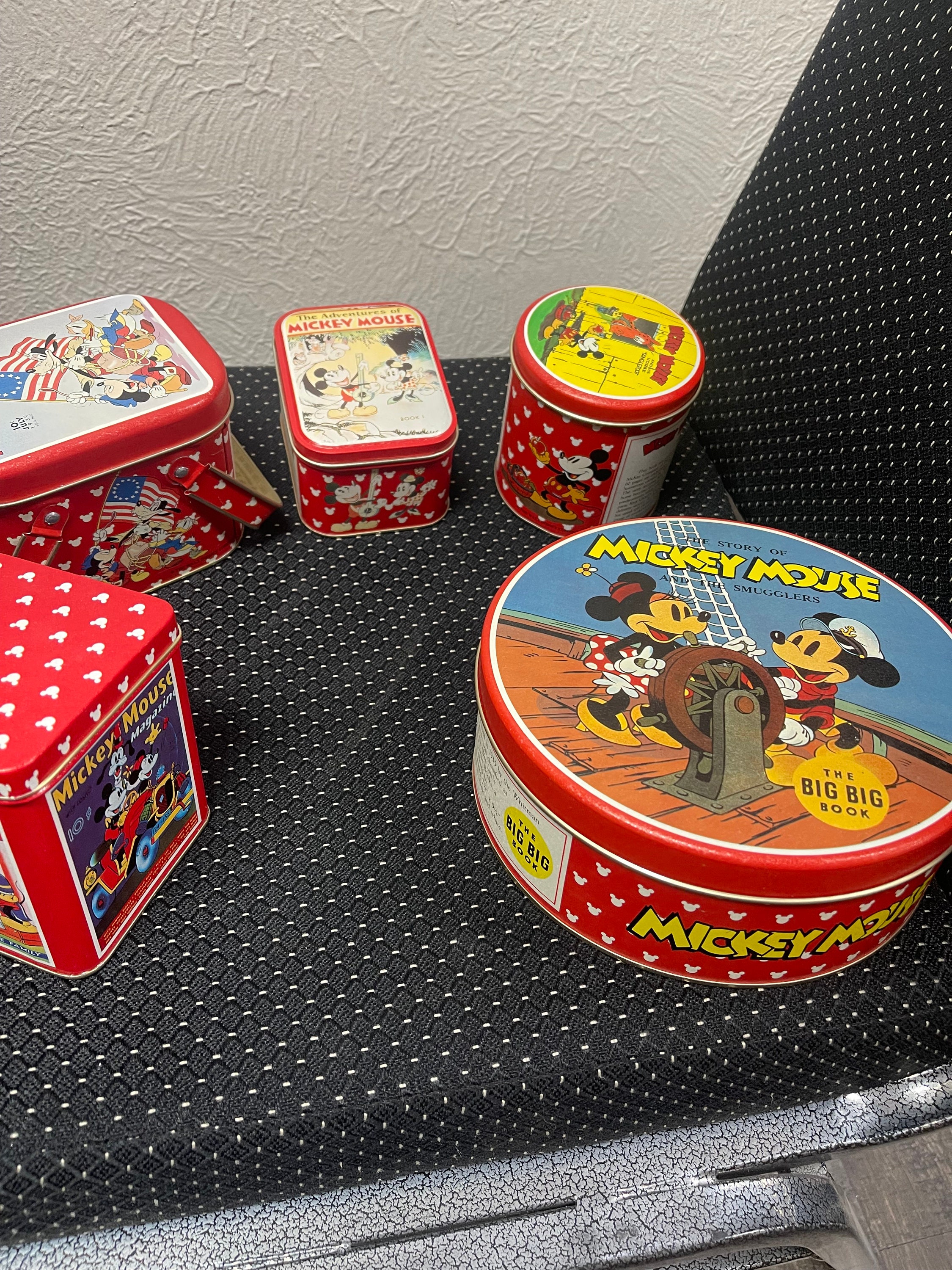Vintage Mickey Mouse Tin Collection Etsy