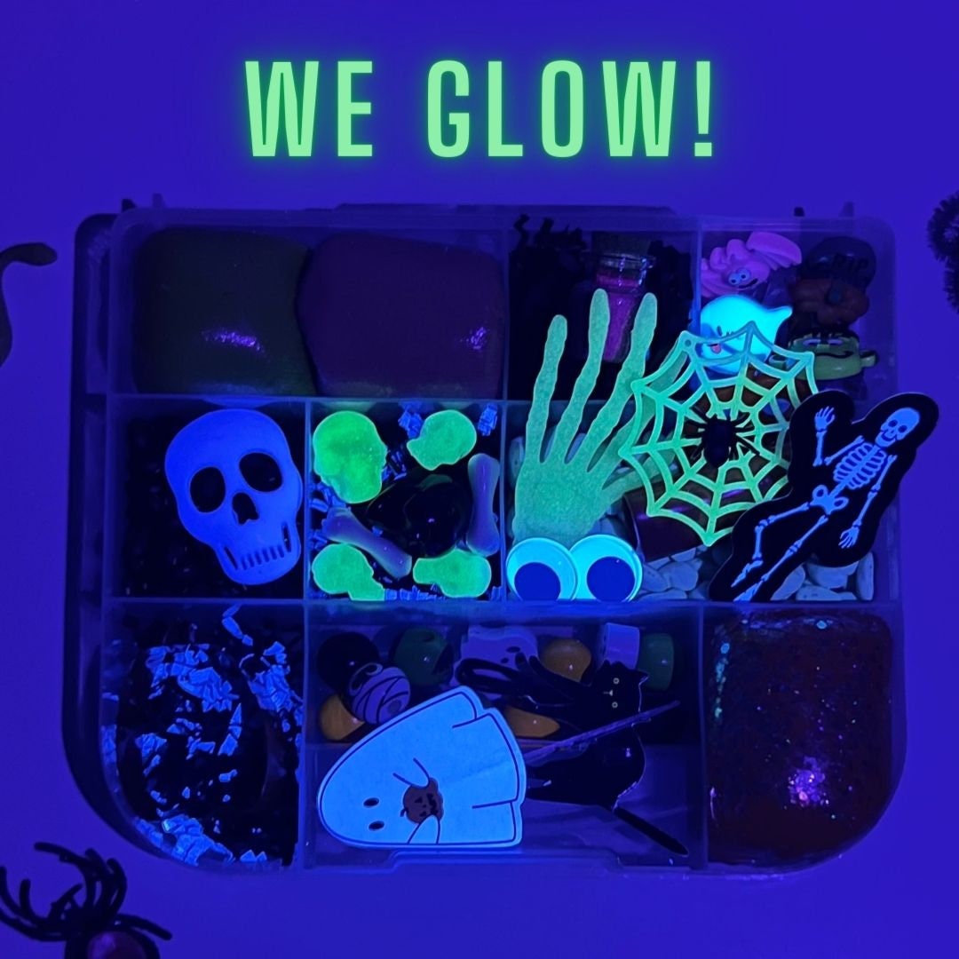 Kids Spooky Sensory Box Halloween Play Dough Kit Trick or - Etsy