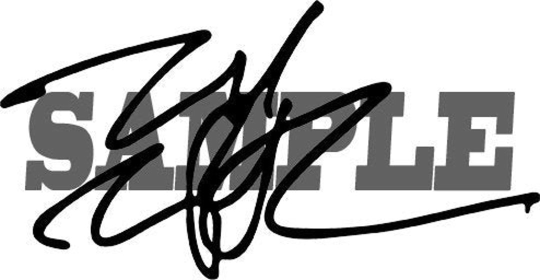 Tupac Autograph Signature Cutout. .png & .svg Digital Download Cut Out ...