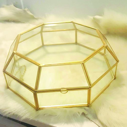 9 and 10 Tall Glass Pyramid Display Shelf Show - Etsy