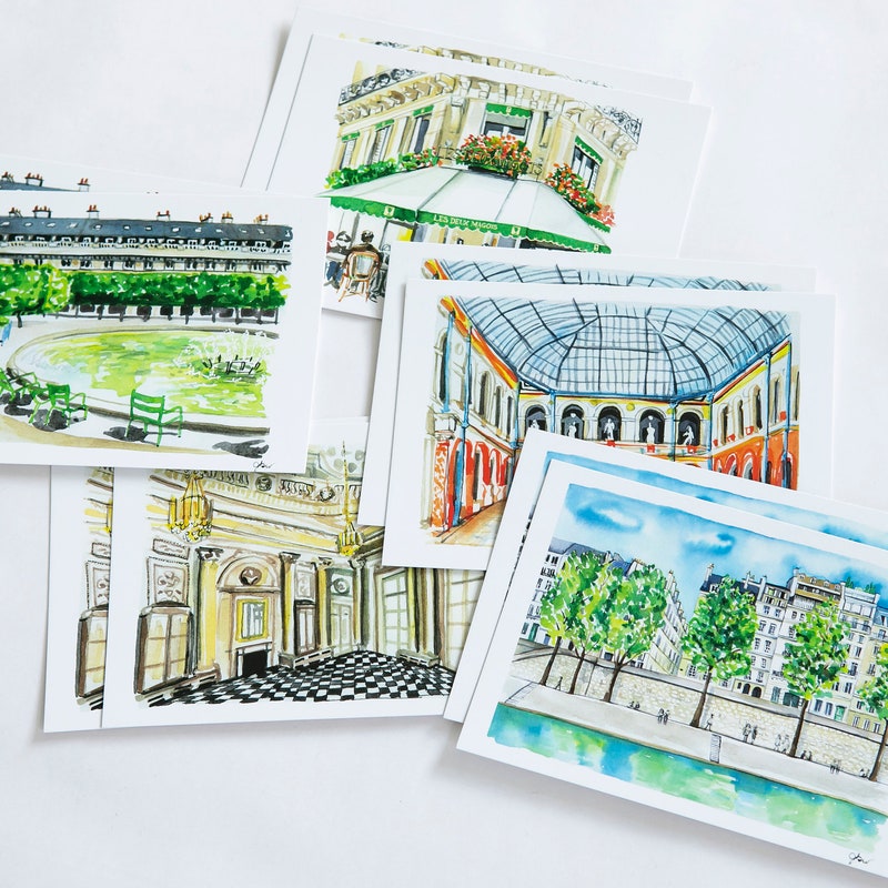 Paris Postcards - Etsy
