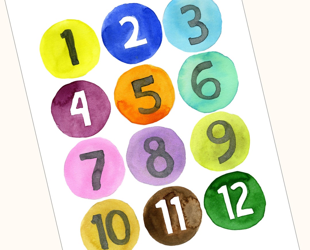 Paris Metro Numbers Print / Baby Shower Gift for the Budding ...