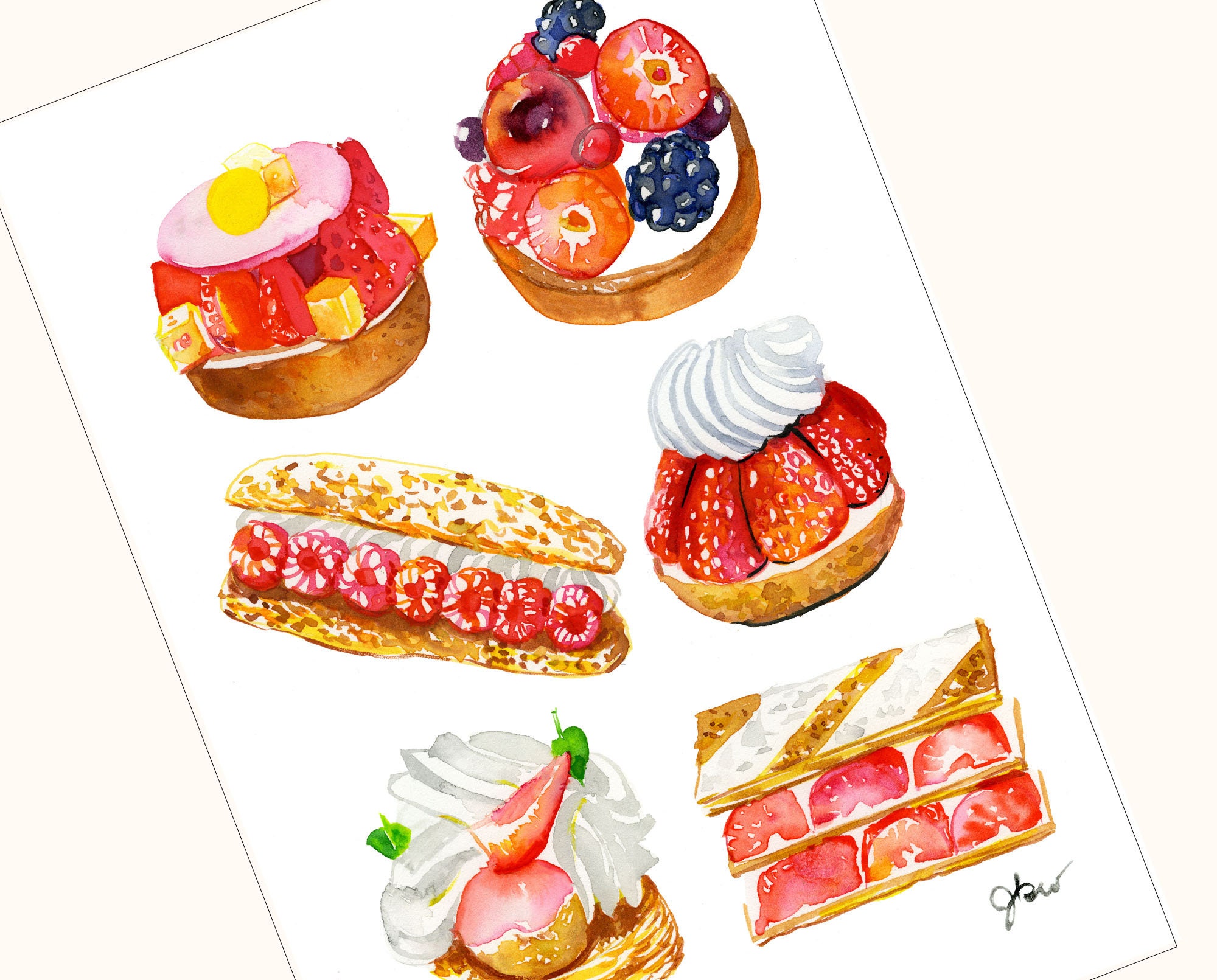 Paris Patisseries 2021 - Etsy