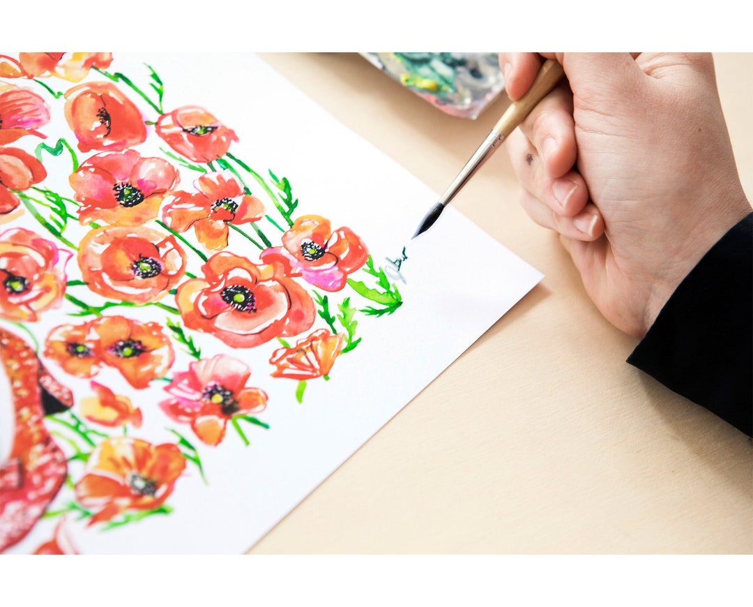 Ruby Slippers: A Watercolor Digital Print Tribute to the Wizard of Oz ...