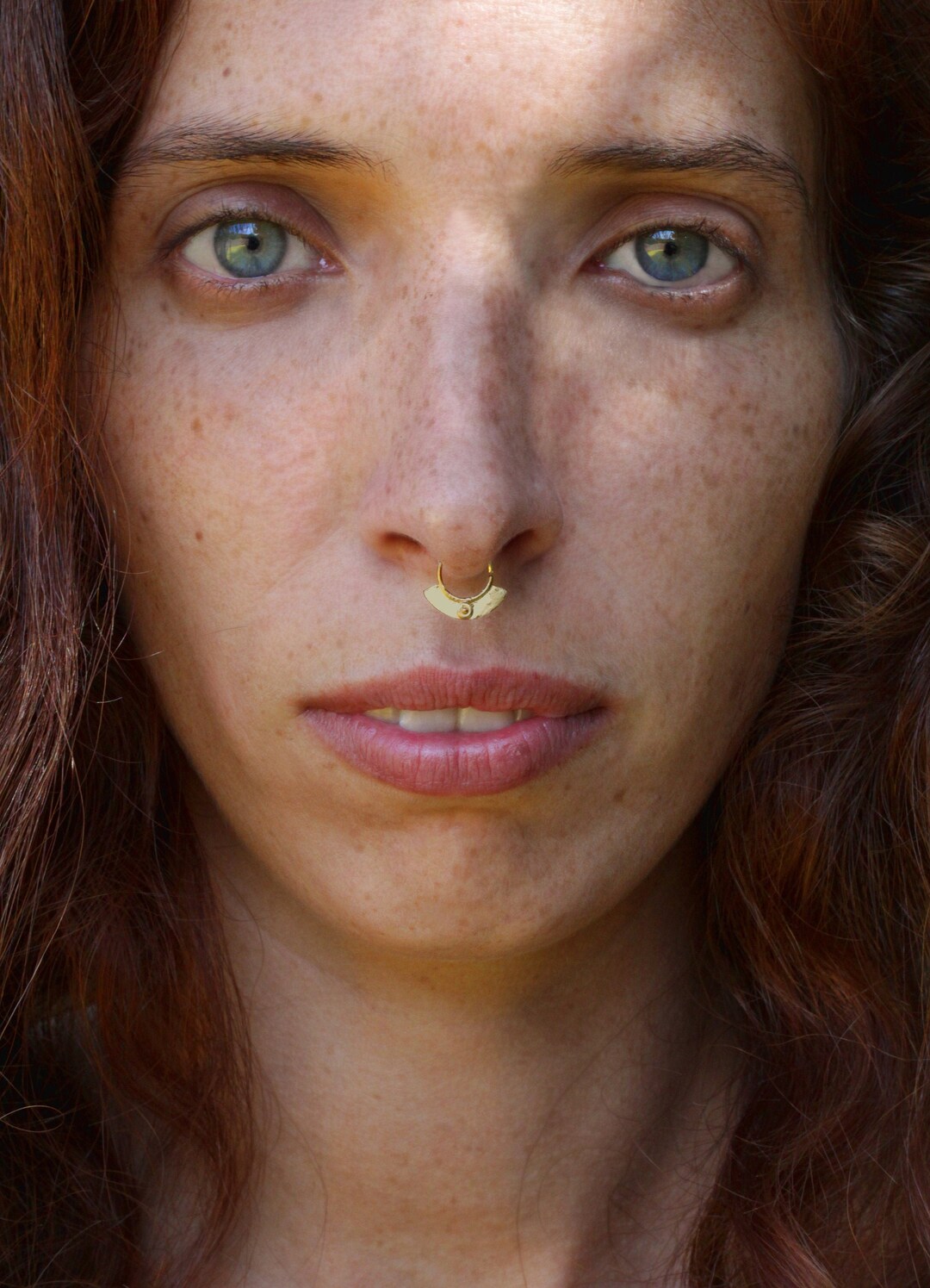 Ethnic Gold Septum, Gold Indian Septum, Tribal Nose Septum, Ethnic Nose ...